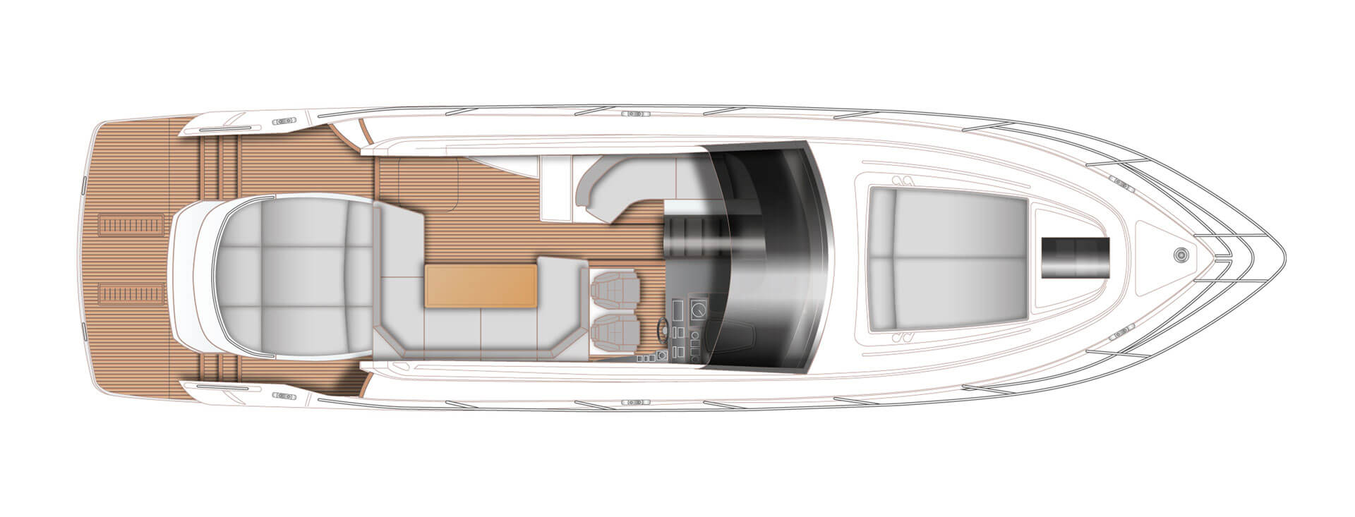 Princess V50 – Coupe - Princess Yachts Austria